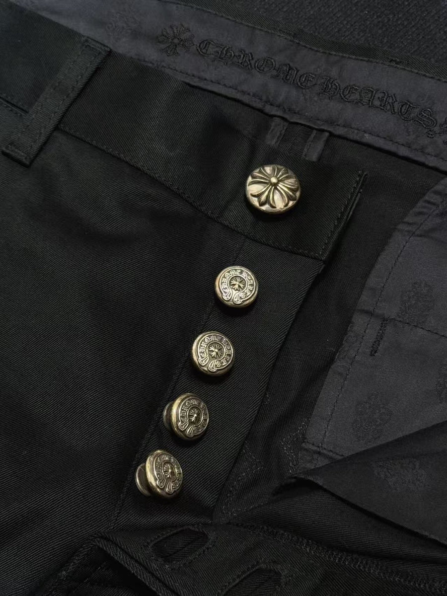 Chrome Hearts Camouflage Leather Cross Patch Carpenter Pants – SEVAGE KICK